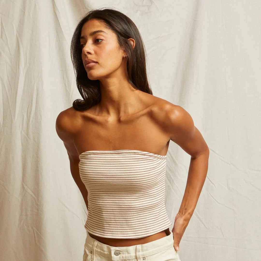 Talula Tube Top - Red Stripe – ROAM